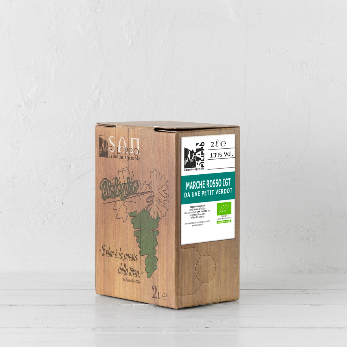 “BAG IN BOX” Marche Rosso DA UVE PETIT VERDOT – Vini San Filippo